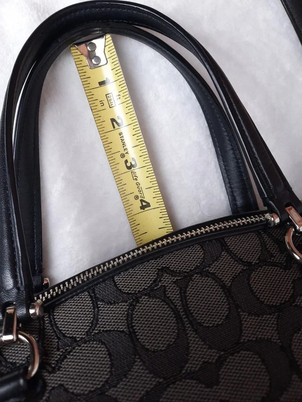 Coach | Bags | Coach Black Signature Canvas Shoulder Bag With Crossbody ...